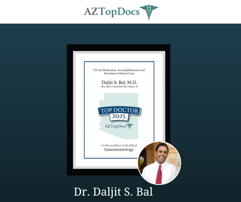 AZ Top Docs Approves Dr. Daljit S. Bal of Arizona Gastroenterology ...